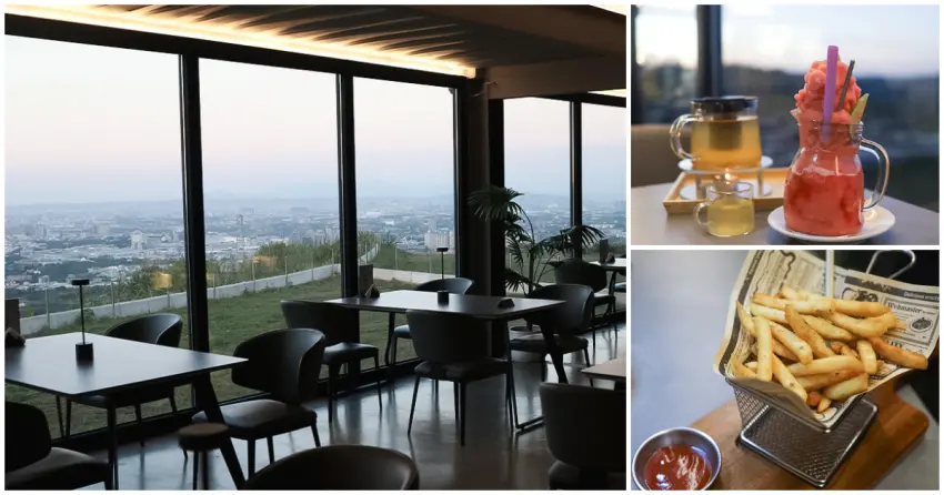 桃園景觀咖啡廳推薦！見山景觀咖啡餐廳 270度百萬夜景、低消只要100，打卡再送薯條、雞塊。|美食|WalkerLand窩客島
